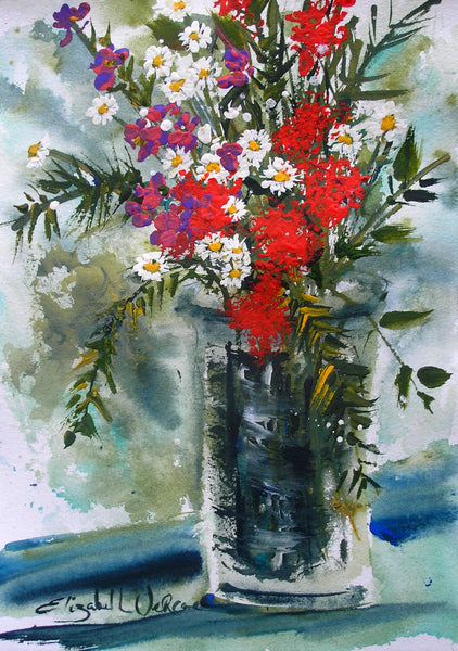 Painting - From our garden – elizabeth vercoe